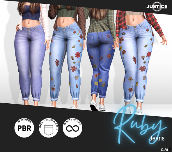 Second Life Marketplace - [JUSTICE] RUBY JEANS [HD] REBORN